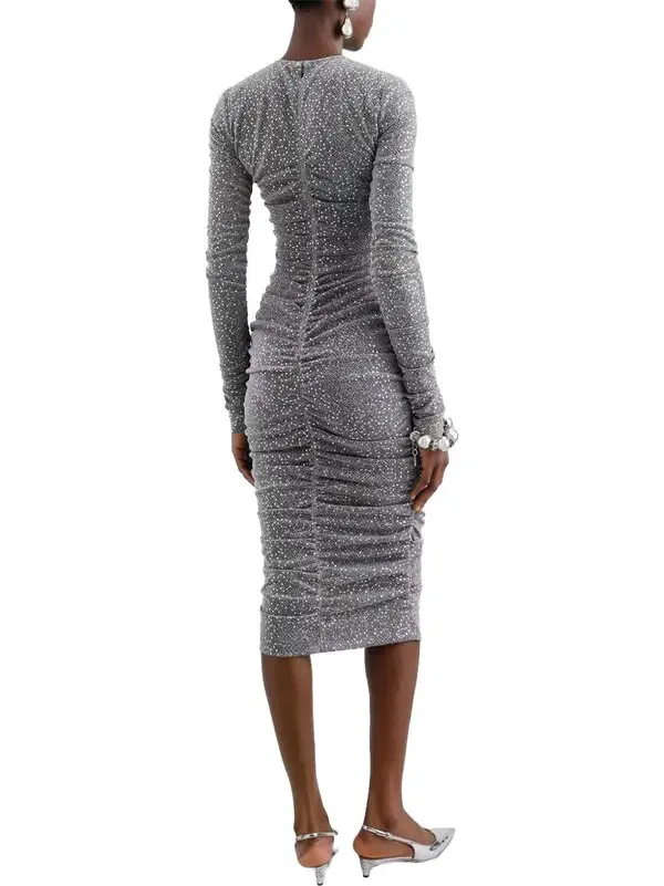 Dolce & Gabbana Sequinned Midi Dress - Grey