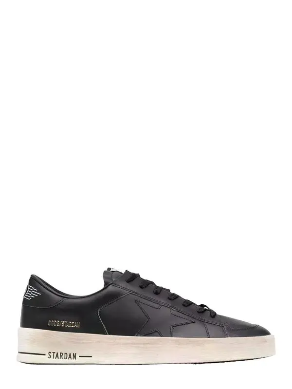 GOLDEN GOOSE Stardan Trainers In Total Leather - Black
