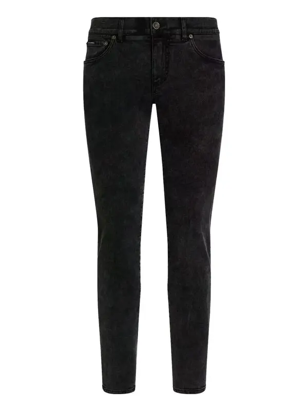 Dolce & Gabbana Skinny Fit Jeans - Black