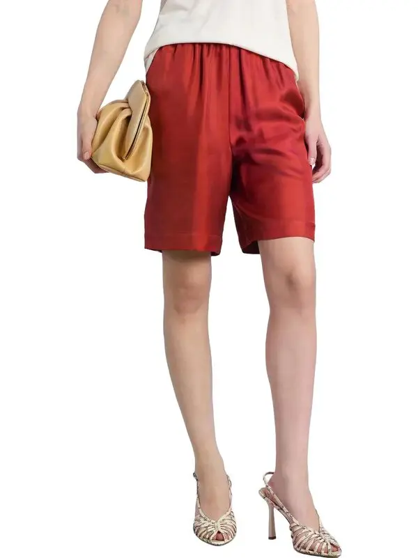 Loulou De Saison Zinia Elasticated-waistband Shorts - Red