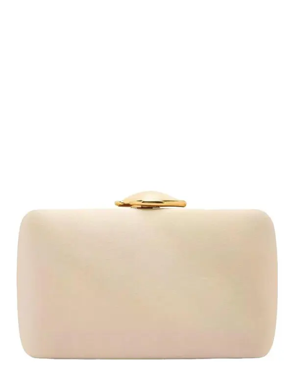 Oscar De La Renta Leather Clutch Bag - Neutrals