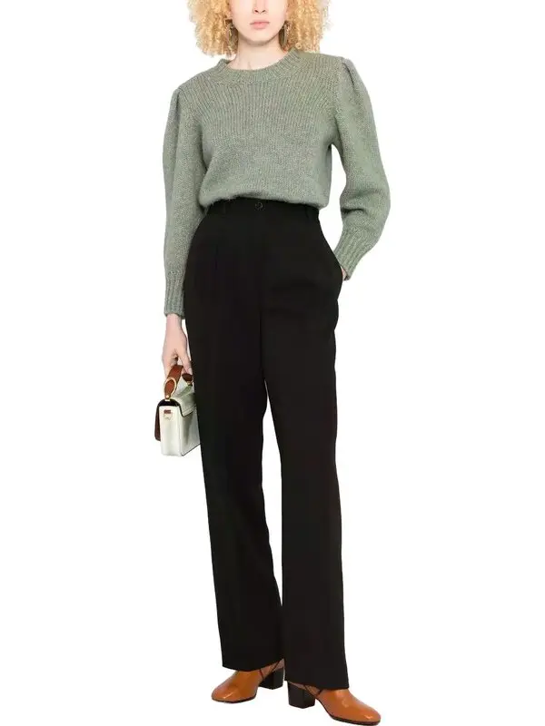 Tory Burch Tailored Pleat-detail Trousers - Black