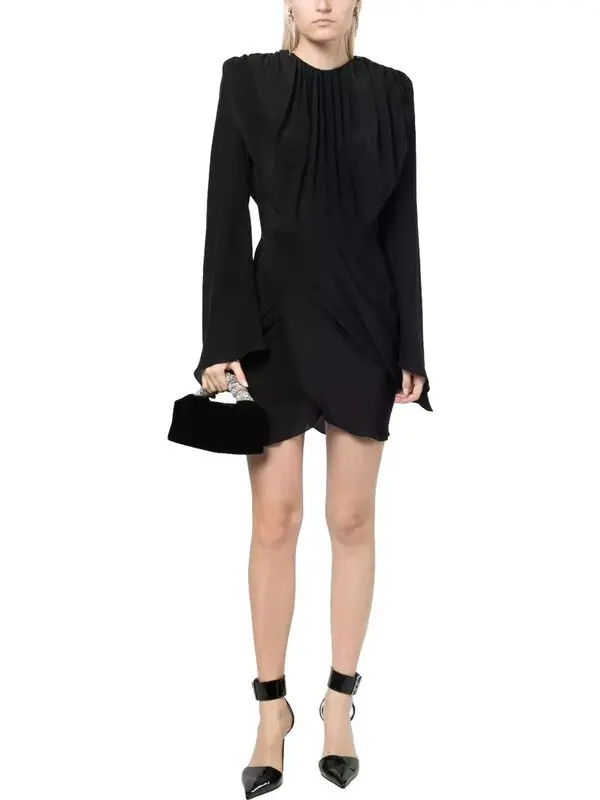 Matériel Silk Mini Dress - Black
