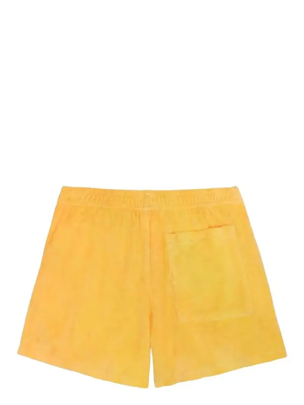 SPORTY & RICH Ny Tennis Club Cotton Terry Shorts - Yellow
