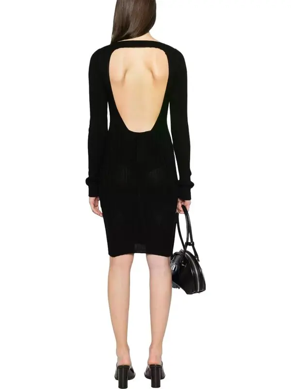 Rick Owens Knitted Mini Dress - Black