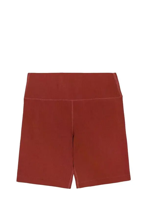 SPORTY & RICH Logo-embellished Biker Shorts - Red