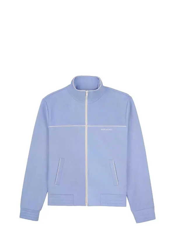 SPORTY & RICH Logo-print Zip-fastening Jacket - Blue