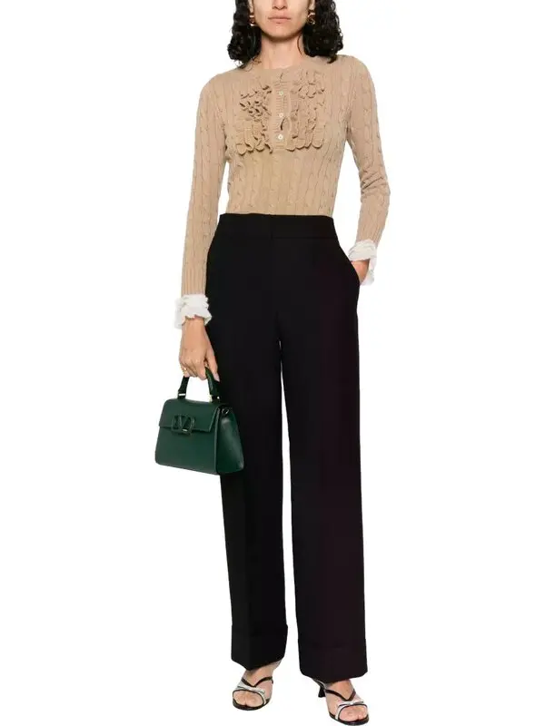 Valentino Garavani Crepe Couture Tailored Trousers - Black