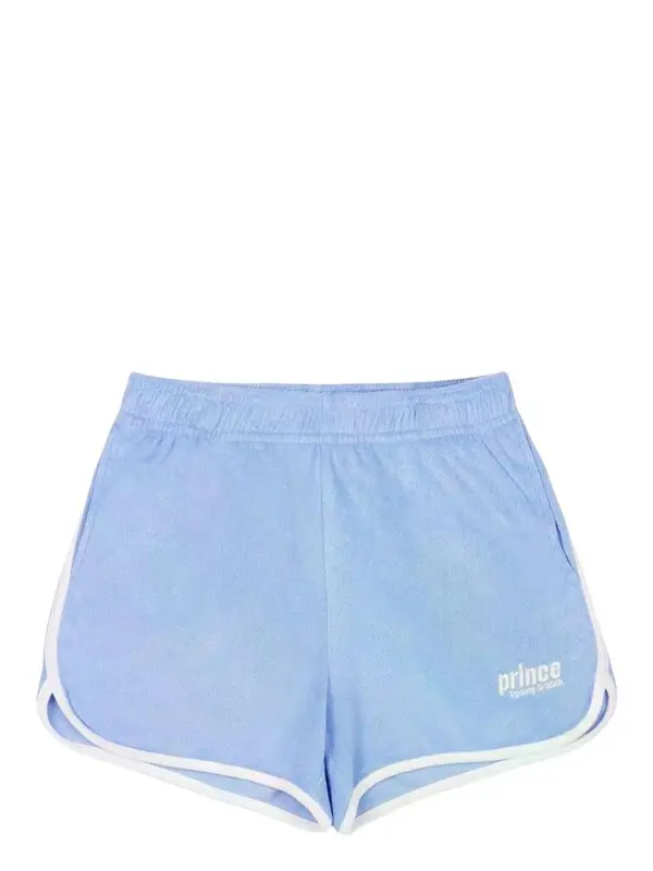 SPORTY & RICH X Prince Disco Cotton Shorts - Blue