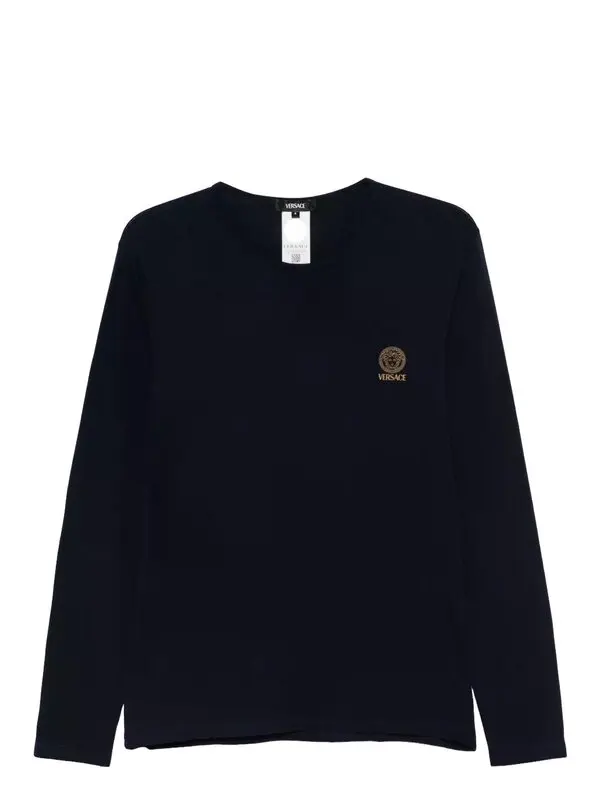 Versace Logo-print T-shirt - Blue