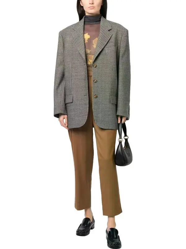 A.p.c. Pleated Cropped Trousers - Brown