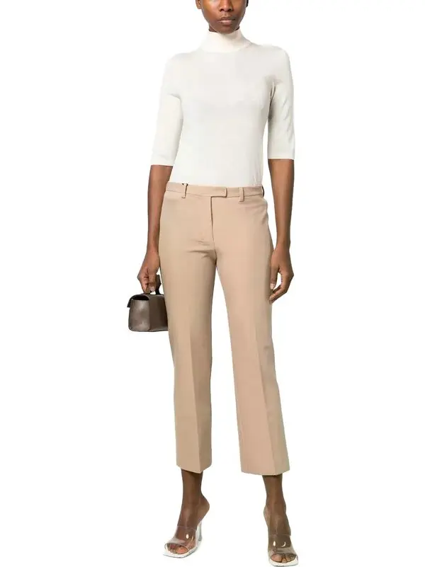 Max Mara Cropped Straight-leg Trousers - Neutrals