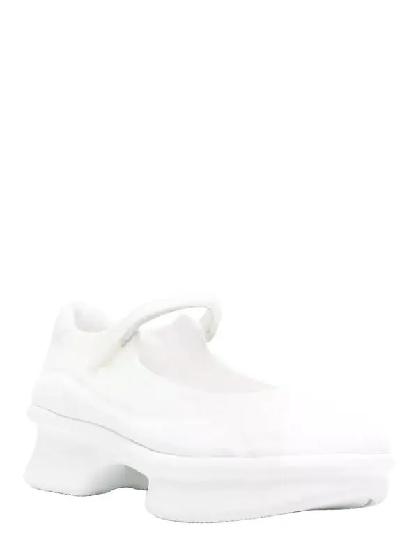Prada Round-toe Mary Jane Sneakers - White