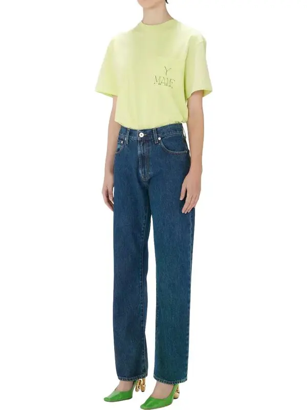 JW Anderson High-rise Straight-leg Jeans - Blue