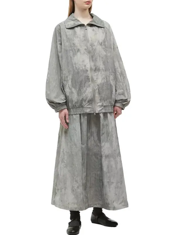 B+AB A-line Distressed Effect Skirt - Grey