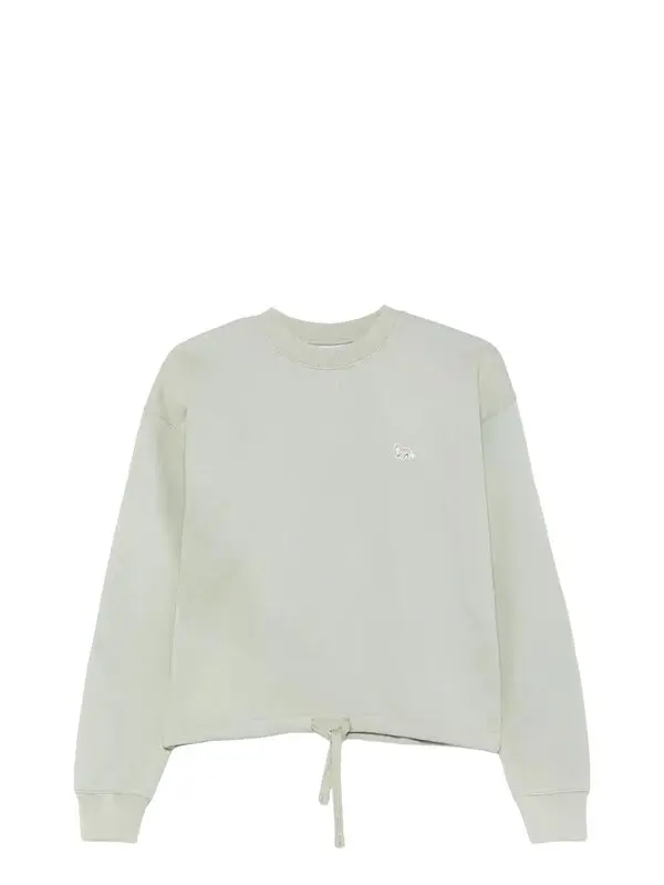 Maison Kitsuné Baby Fox Patch Crewneck Sweatshirt - Green