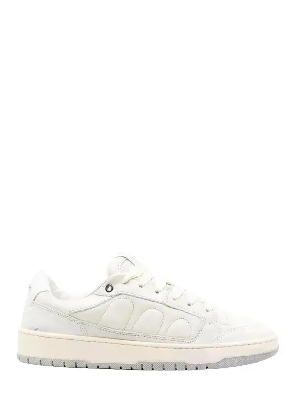SANTHA Panelled Lace-up Sneakers - Neutrals