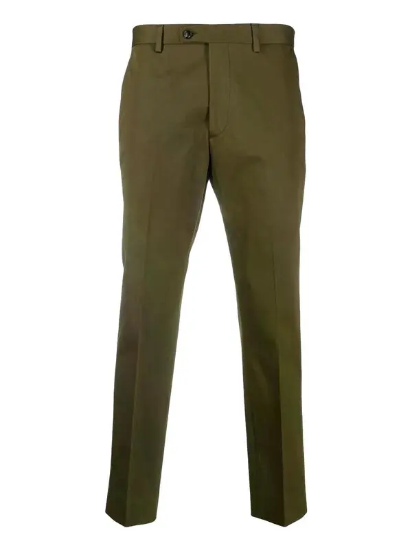 DELL'OGLIO Cropped Leg Trousers - Green