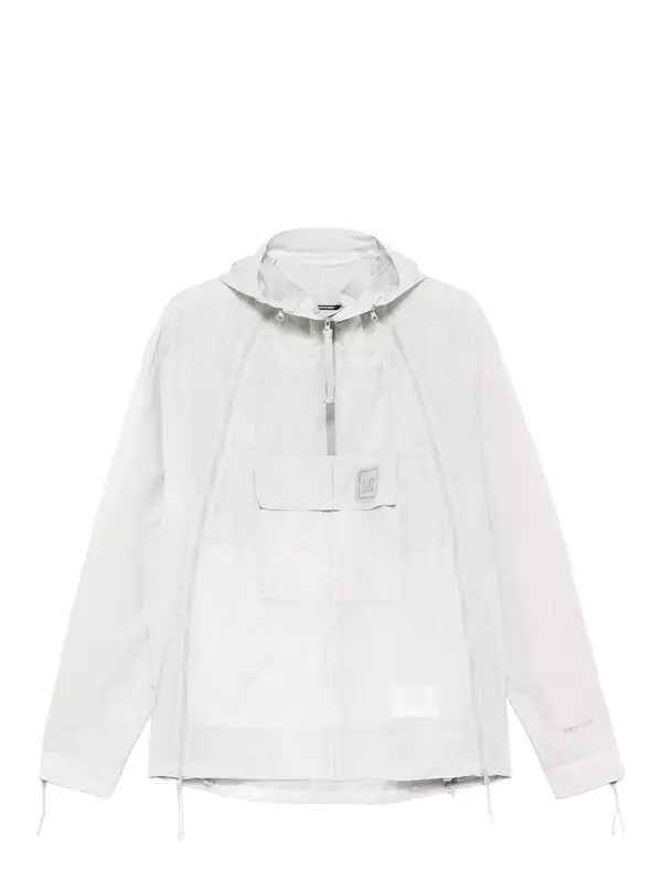C.P. COMPANY Logo-print Pertex Jacket - Grey