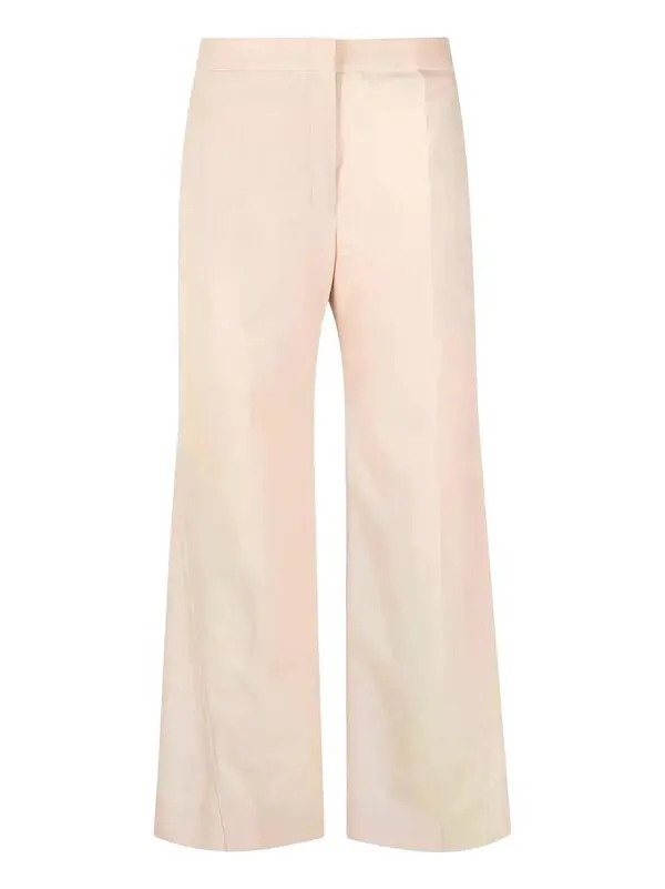 JIL SANDER Straight-leg Cotton Trousers - Neutrals