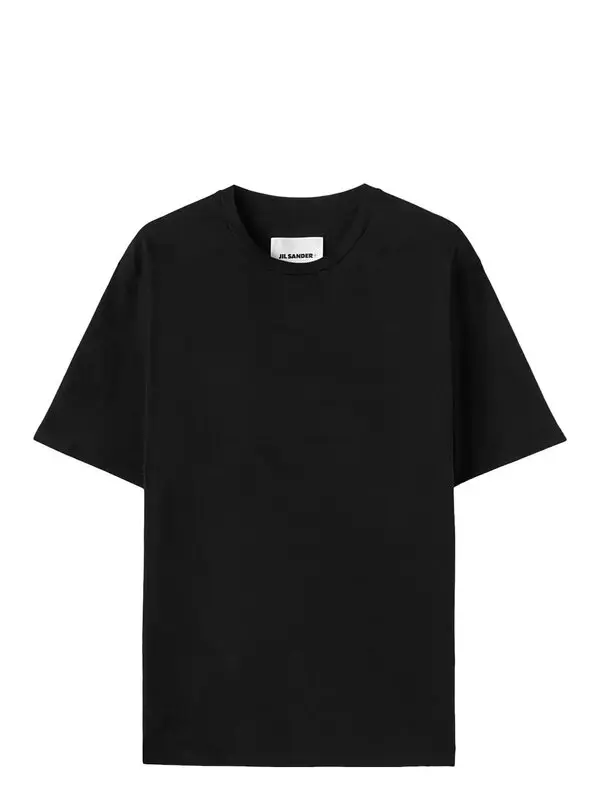 JIL SANDER Logo-print Cotton T-shirt - Black
