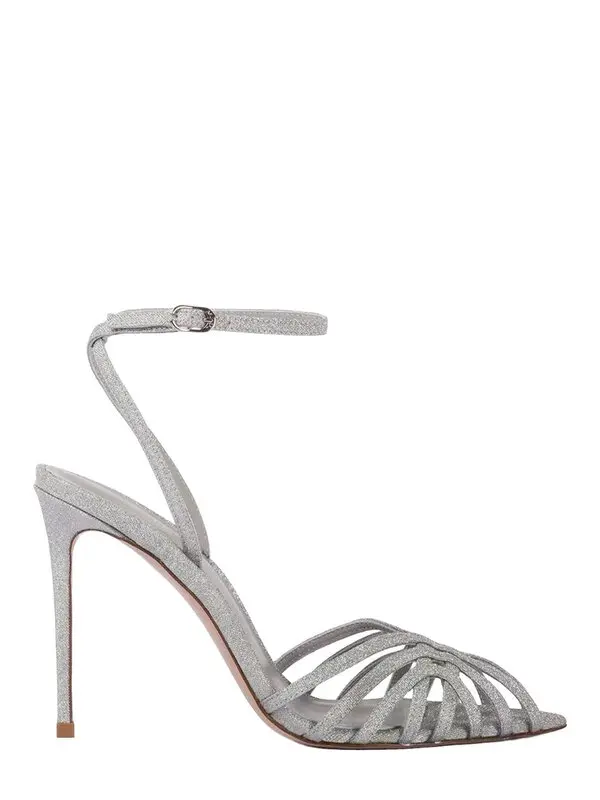 LE SILLA Tone Glitter Embellished Stiletto Sandals - Silver