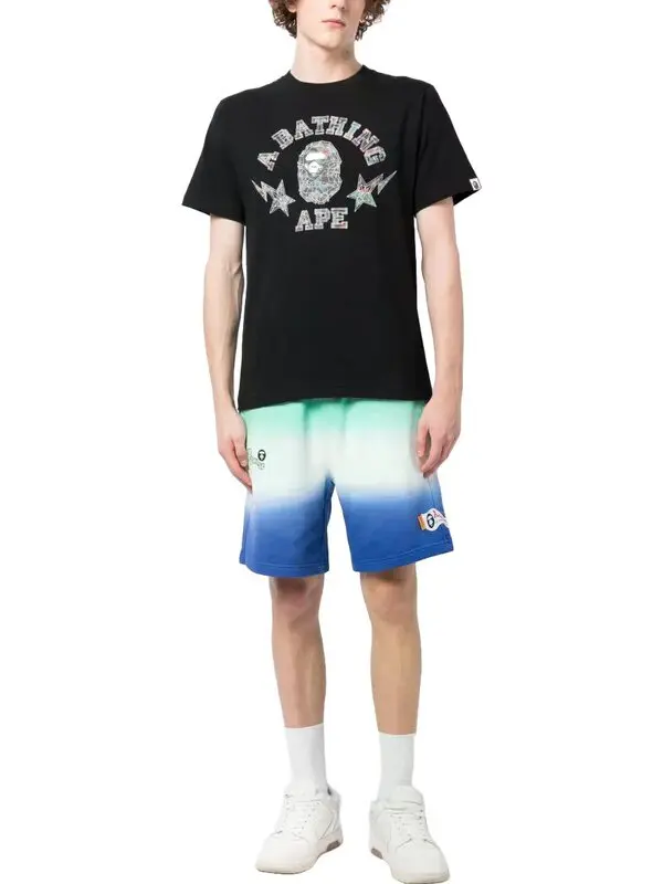 A BATHING APE Logo-print Cotton T-shirt - Black