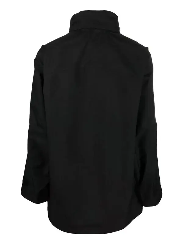 GR10K High-neck Zip-fastening Parka Jacket - Black