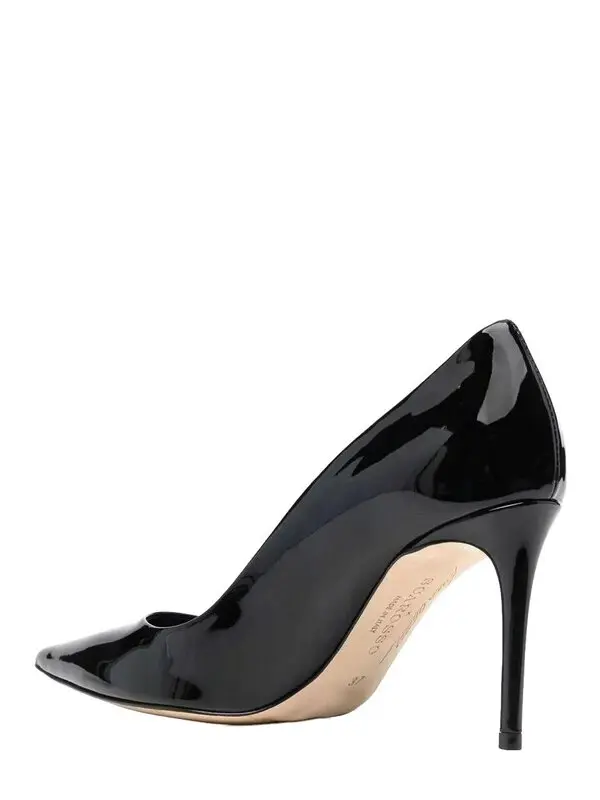 SCAROSSO X Brian Atwood Gigi Patent Leather Pumps - Black