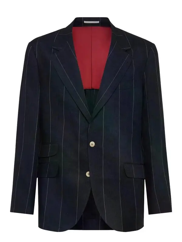 Brunello Cucinelli Single-breasted Blazer - Blue