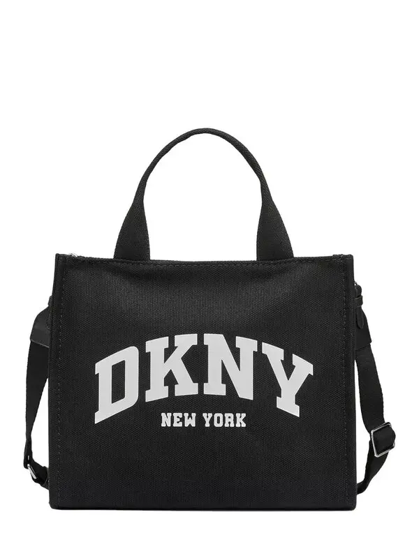 Dkny Logo Print Tote Bag - Black