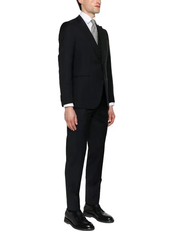 Caruso Single-breasted Suit - Blue