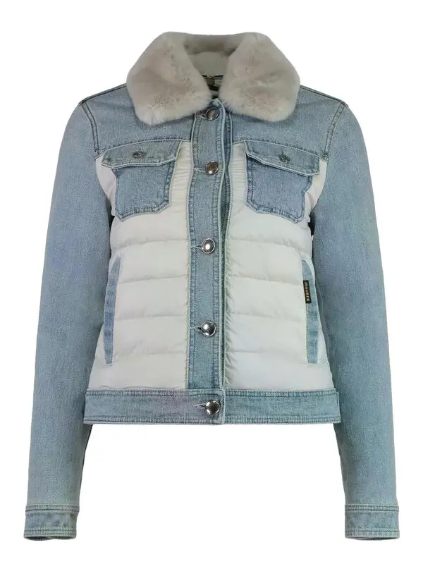 MOORER Petunia Denim Jacket - Blue