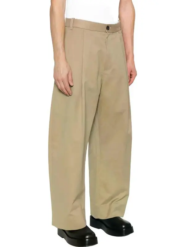 Studio Nicholson Pleat-detail Trousers - Neutrals