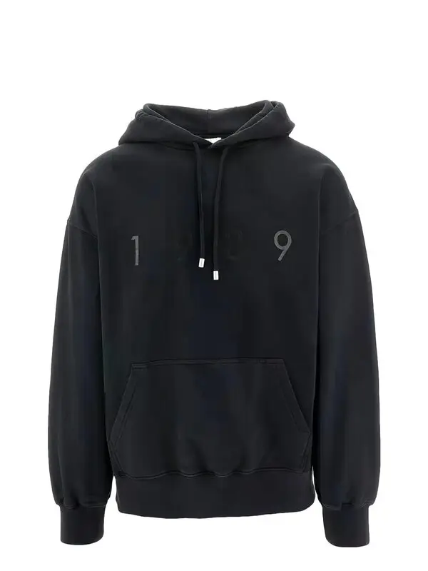 1989 STUDIO Logo-print Hoodie - Black