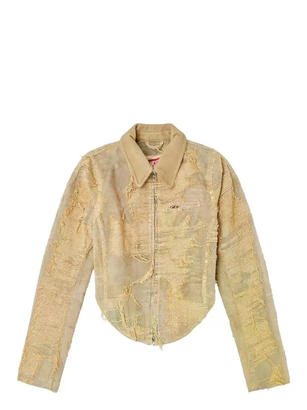 DIESEL® Cropped Jacket - Neutrals