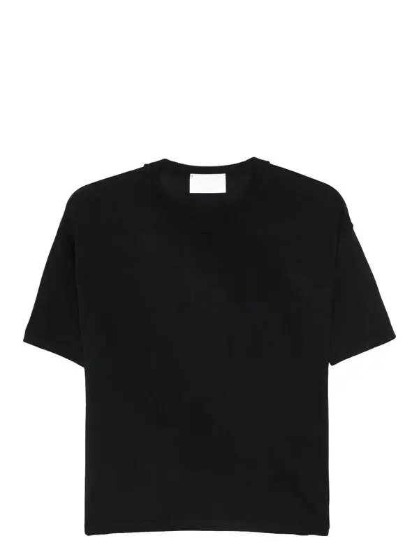 DANIELE FIESOLI Fine-knit Crewneck T-shirt - Black