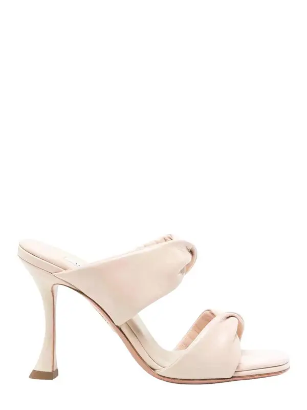 AQUAZZURA 95mm Twist Sandals - Neutrals
