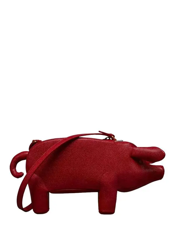 Thom Browne Pig Shoulder Bag - Red