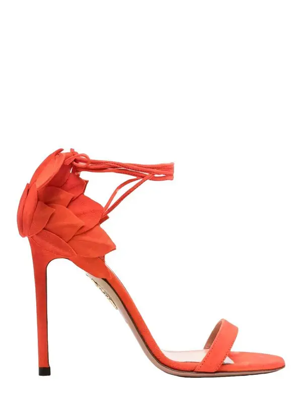 AQUAZZURA Hibiscus Sandals - Red