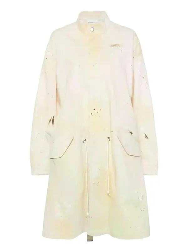 Helmut Lang Spary-painted-effect Coat - Neutrals