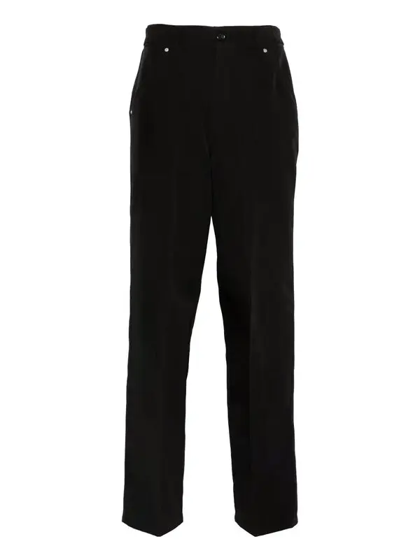 Pinko High-waisted Straight Leg Trousers - Black