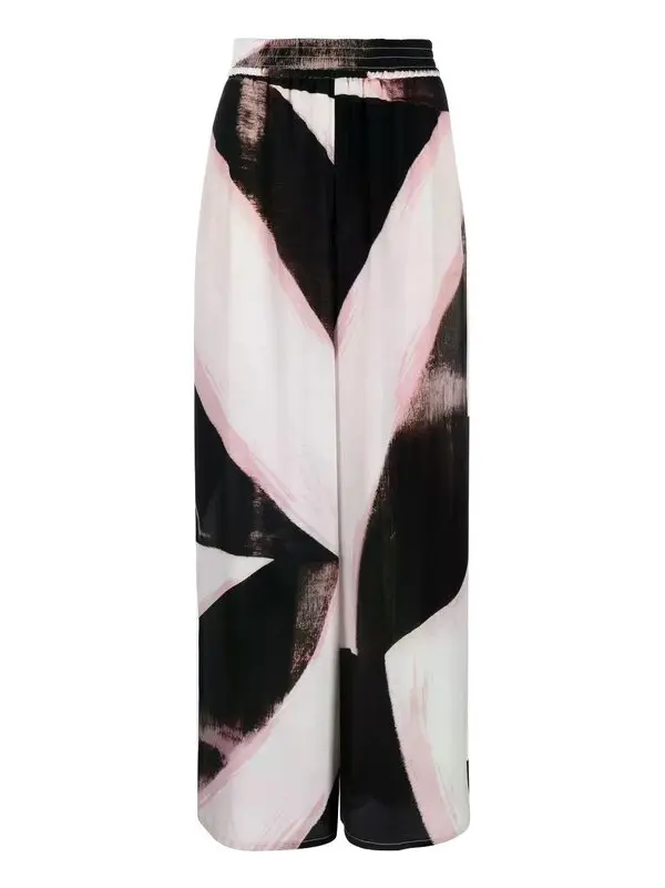 Alexander McQueen High-waist Wide-leg Trousers - Black