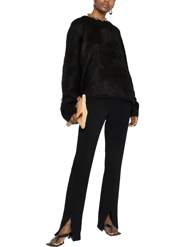 TOTEME Oversized Fur Jumper - Black