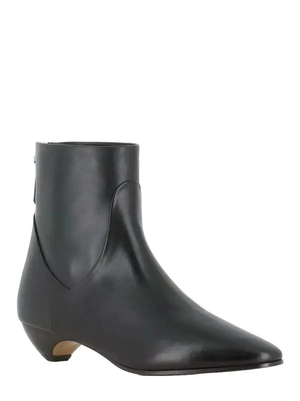 Le Monde Beryl Leather Ankle Boots - Black