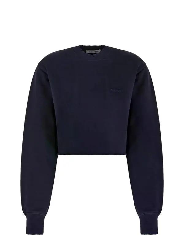 AMBUSH Logo-embroidered Cotton Sweatshirt - Blue