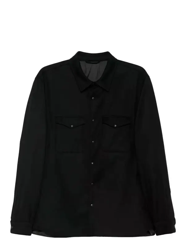 ERALDO Virgin Wool Shirt Jacket - Black
