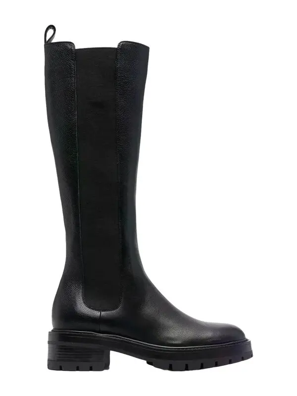 AQUAZZURA Mid-calf Leather Boots - Black
