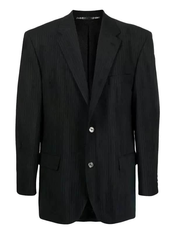 PALMER Pinstripe Single-breasted Blazer - Black