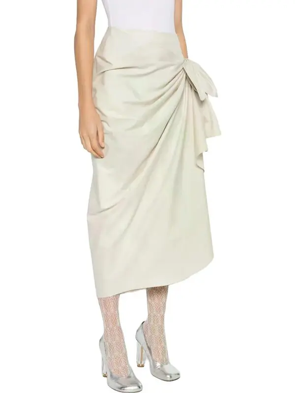 Viktor & Rolf Knotted Wrap Skirt - Neutrals